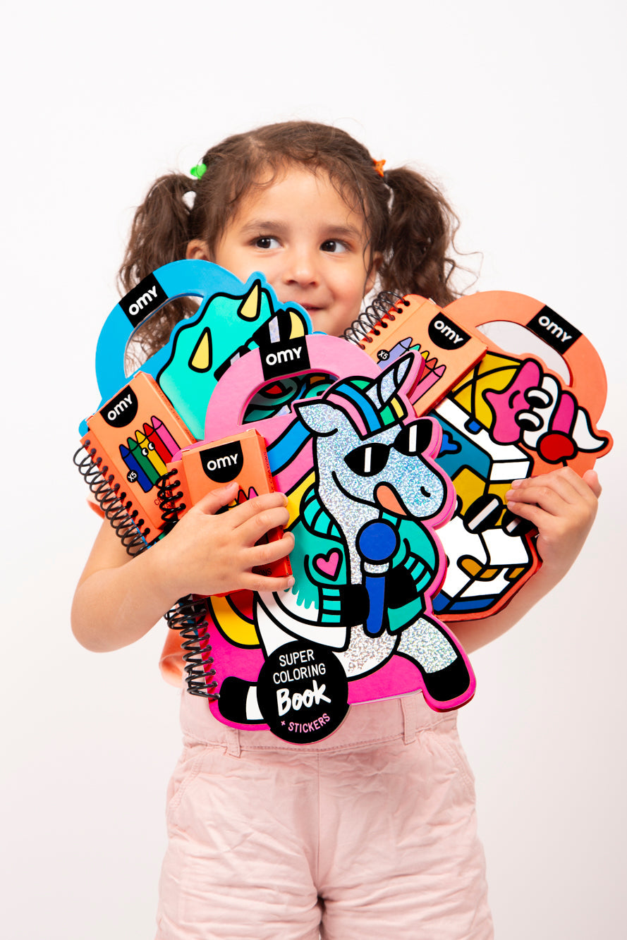 Super Coloring & Sticker Books for Kids – Fun Creative Kits | OMY