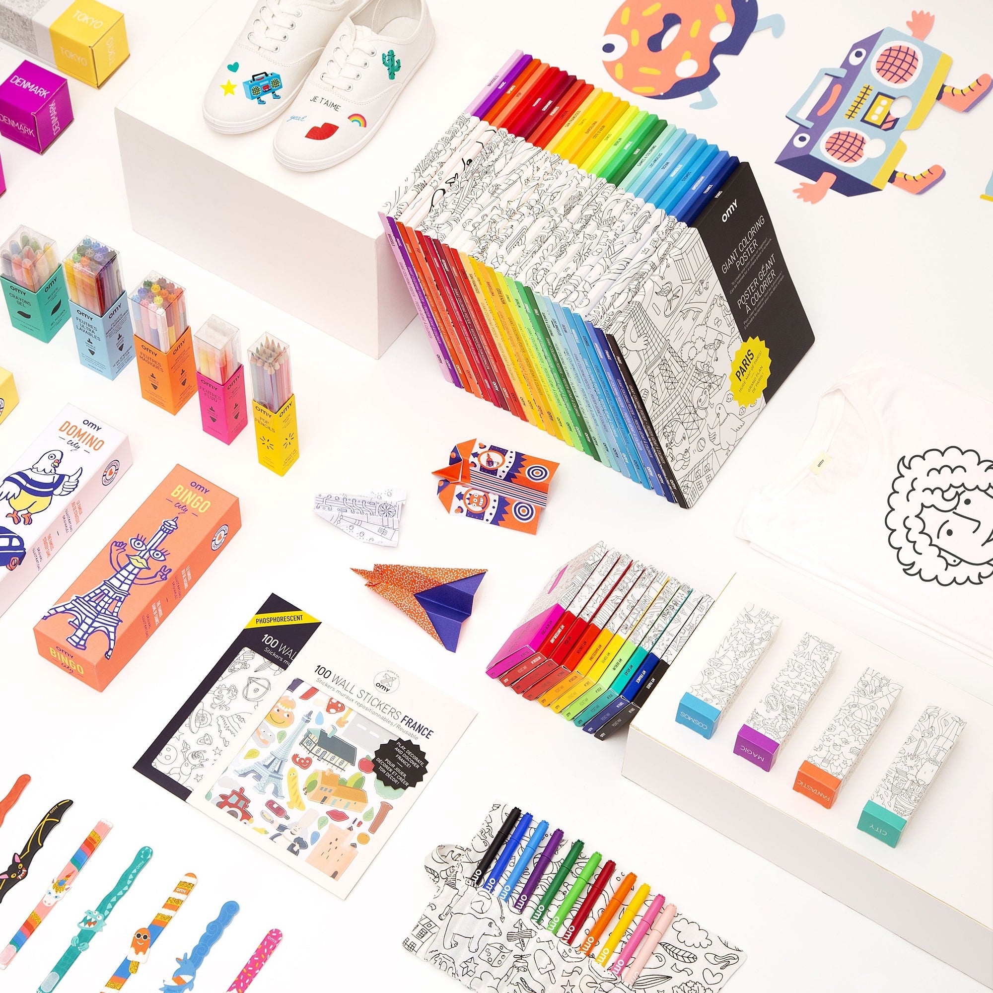 All OMY Products – Coloring Posters, Creative Kits & Stickers for Kids