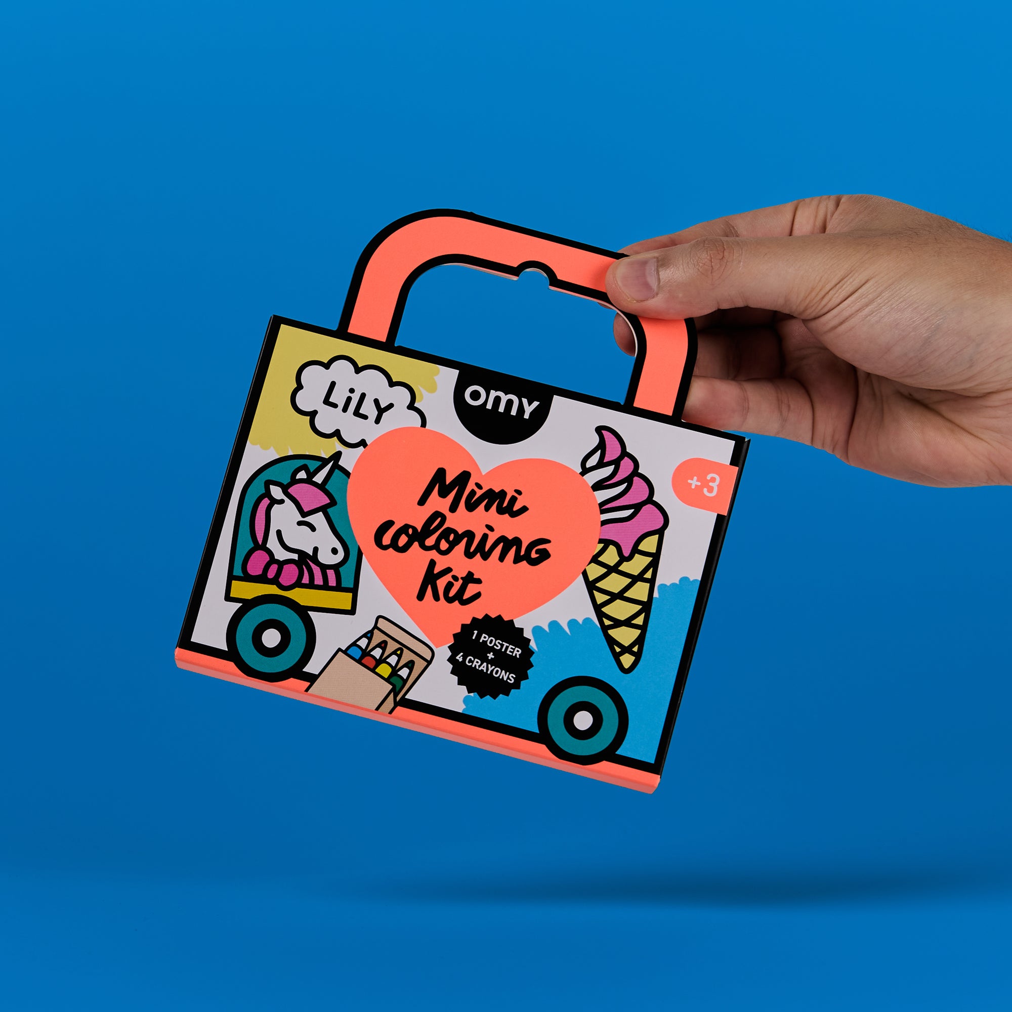 Mini Coloring Kit - Lily | Travel-Friendly Kit for Ages 3+ | OMY