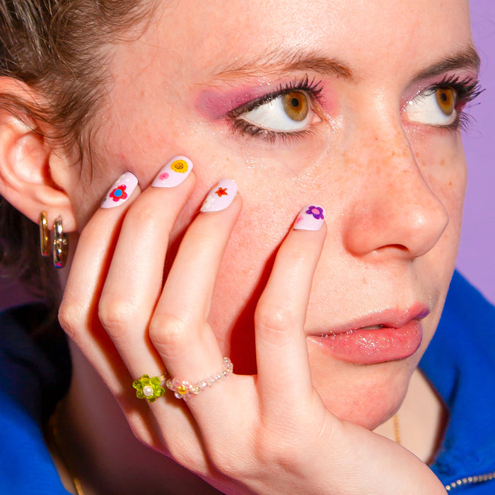 Flower - Nail Art | 120 Floral Stickers for Nails | OMY