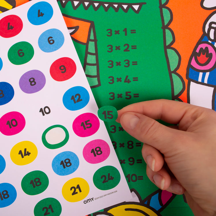 Multiplication sticker poster | OMY - Official U.S. Site
